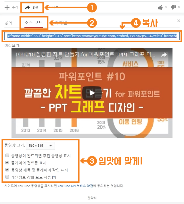 Ppt11 Ppt에 유튜브 동영상을 삽입하는 두가지 방법 파워포인트 2010 네이버 블로그