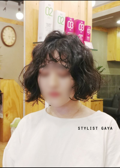 합정미용실 가야쌤 단발머리스타일 단발 히피펌 네이버 포스트
