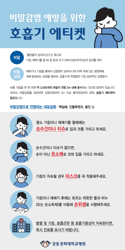 1컷인포 비말감염 예방을 위한 호흡기 에티켓 네이버 포스트