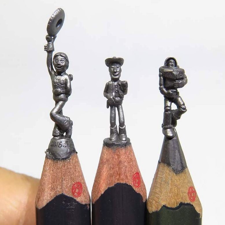 연필심으로 만든 놀라운 조각품 'Chien-Chu Lee'의 작품 : 네이버 포스트