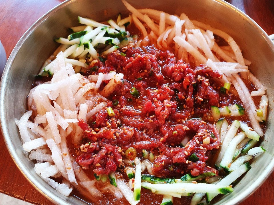 경주 황리단길 맛집 향화정육회물회 먹어봤니 네이버 포스트