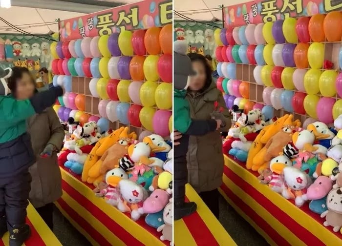 아기 손님이 풍선 다트 계속 못 맞히는 걸 본 주인 할머니가 몰래 한 행동 네이버 포스트