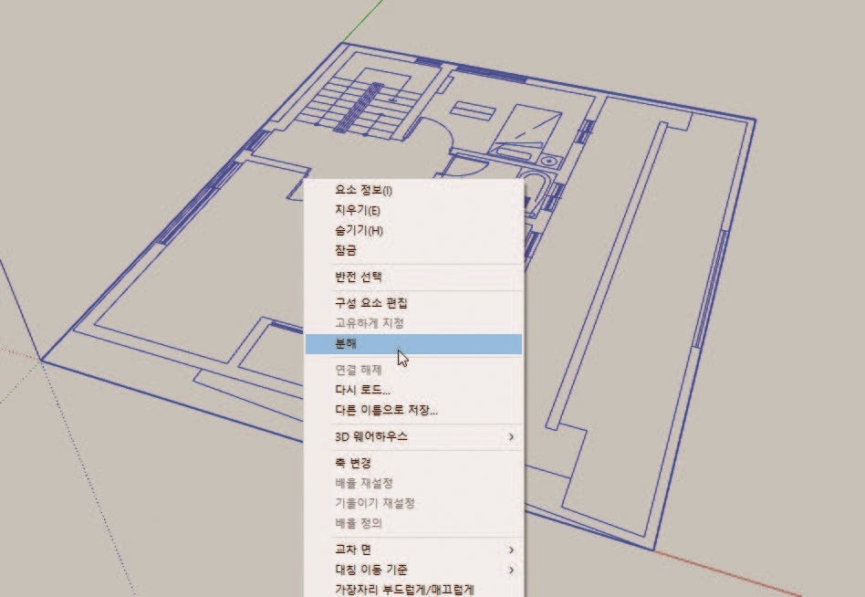 Cad 도면으로 스케치업 모델링하기 네이버 포스트