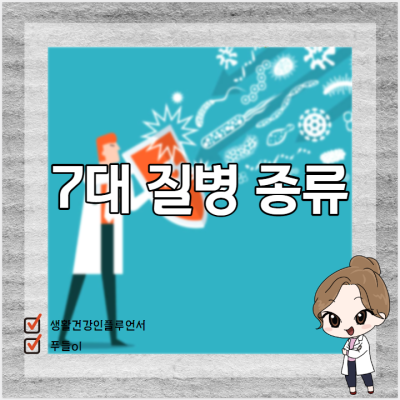 7대질병 중 몇가지 질병종류 정리 주의할점 네이버 포스트