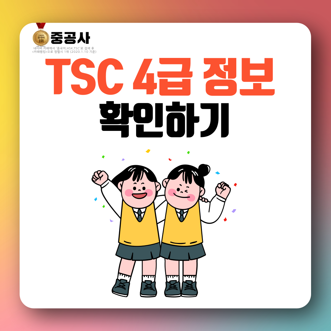 TSC 4급 수준은 어느정도? TSC 3급과 차이는? : 네이버 포스트