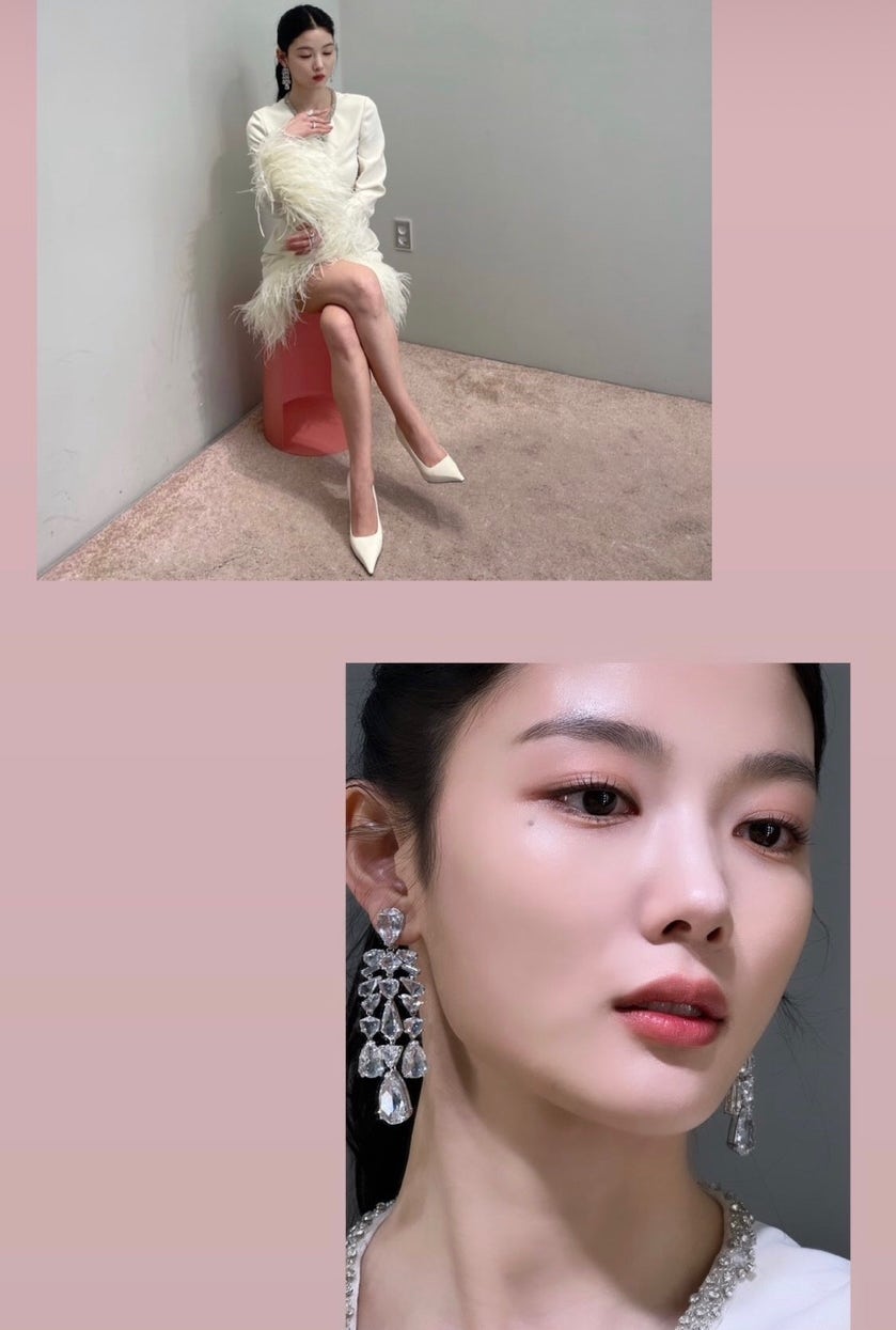 김유정 옷 패션 셀프포트레이트 미니 원피스 화이트 드레스 인스타그램 네이버 포스트