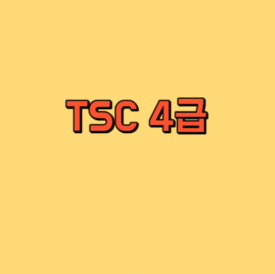 TSC 4급 TSC 5급 달성 위한 몇가지 팁 : 네이버 포스트
