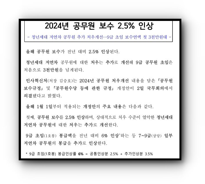 공무원 월급표 2025년 9급 7급 미리보는 봉급 네이버 포스트
