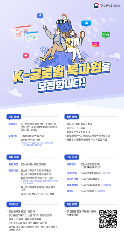 대학생 대외활동 중소벤처기업부 K 글로벌 특파원 모집 네이버 포스트